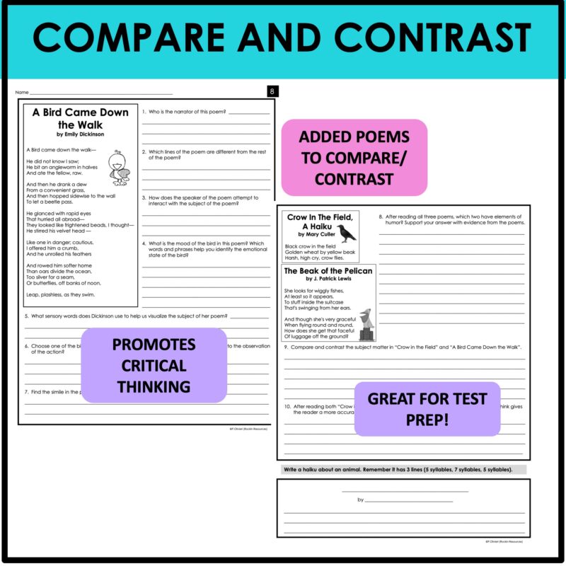 Poetry Analysis with Classic Poems | Google - Rockin Resources