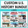 CUSTOM U.S. HISTORY BUNDLE - 6 UNITS - Rockin Resources