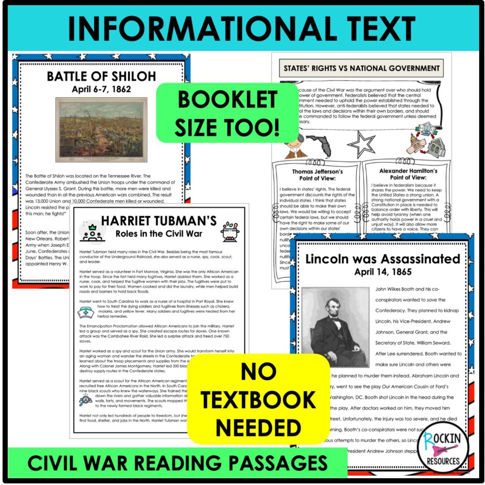 CIVIL WAR UNIT - The Civil War - Digital & Printable - GOOGLE - Rockin ...