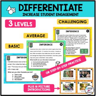 INFERENCE TASK CARDS, READING COMPREHENSION, TEST PREP TASK CARDS ...