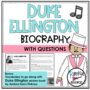 Duke Ellington Biography and Questions, Black History Month - Rockin ...