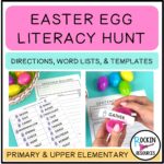 Easter Egg Literacy Hunt | Easter Center Activity | Sentence Building ...