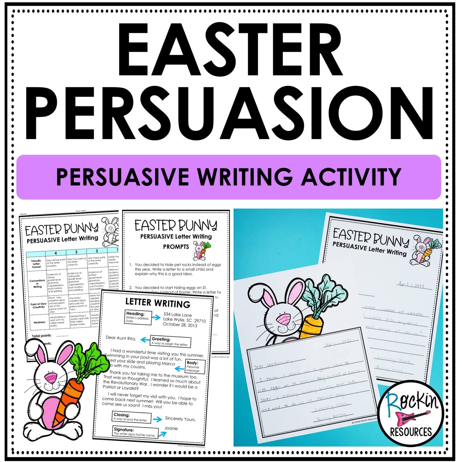 Easter Writing- Persuasive Letter Writing from First-Person Point of ...