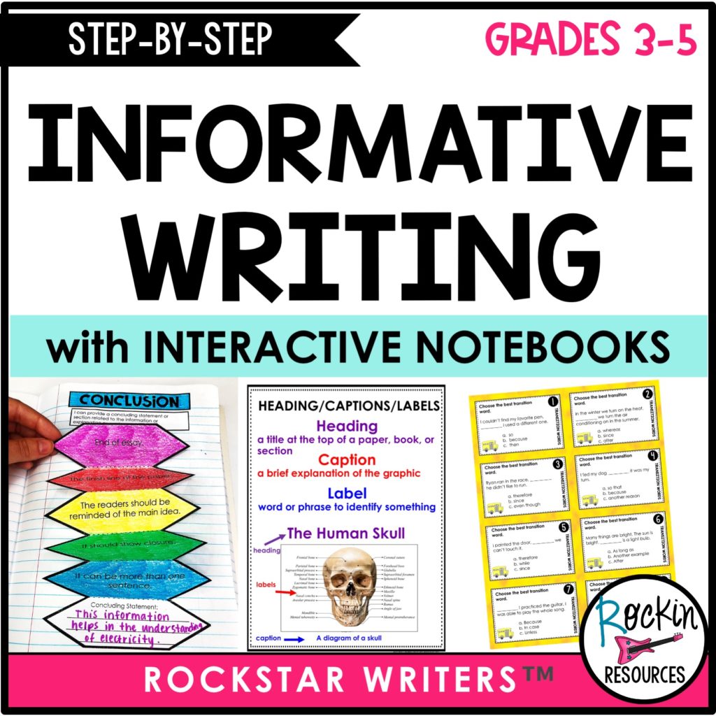 Step-by-Step Informative Writing - Rockin Resources