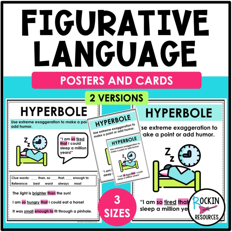 Figurative Language Posters and Cards - Rockin Resources