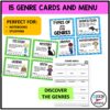 Genre Anchor Charts, Notebook Cards, Study Guide and Test - Rockin ...