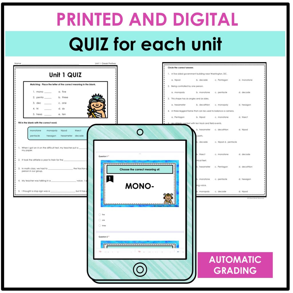 Greek and Latin Roots- Study Units for Prefixes and Suffixes - Rockin ...