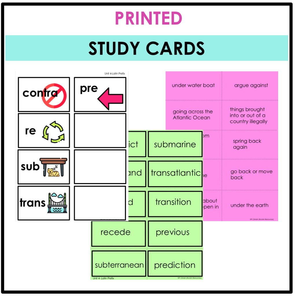 Greek and Latin Roots- Study Units for Prefixes and Suffixes - Rockin ...