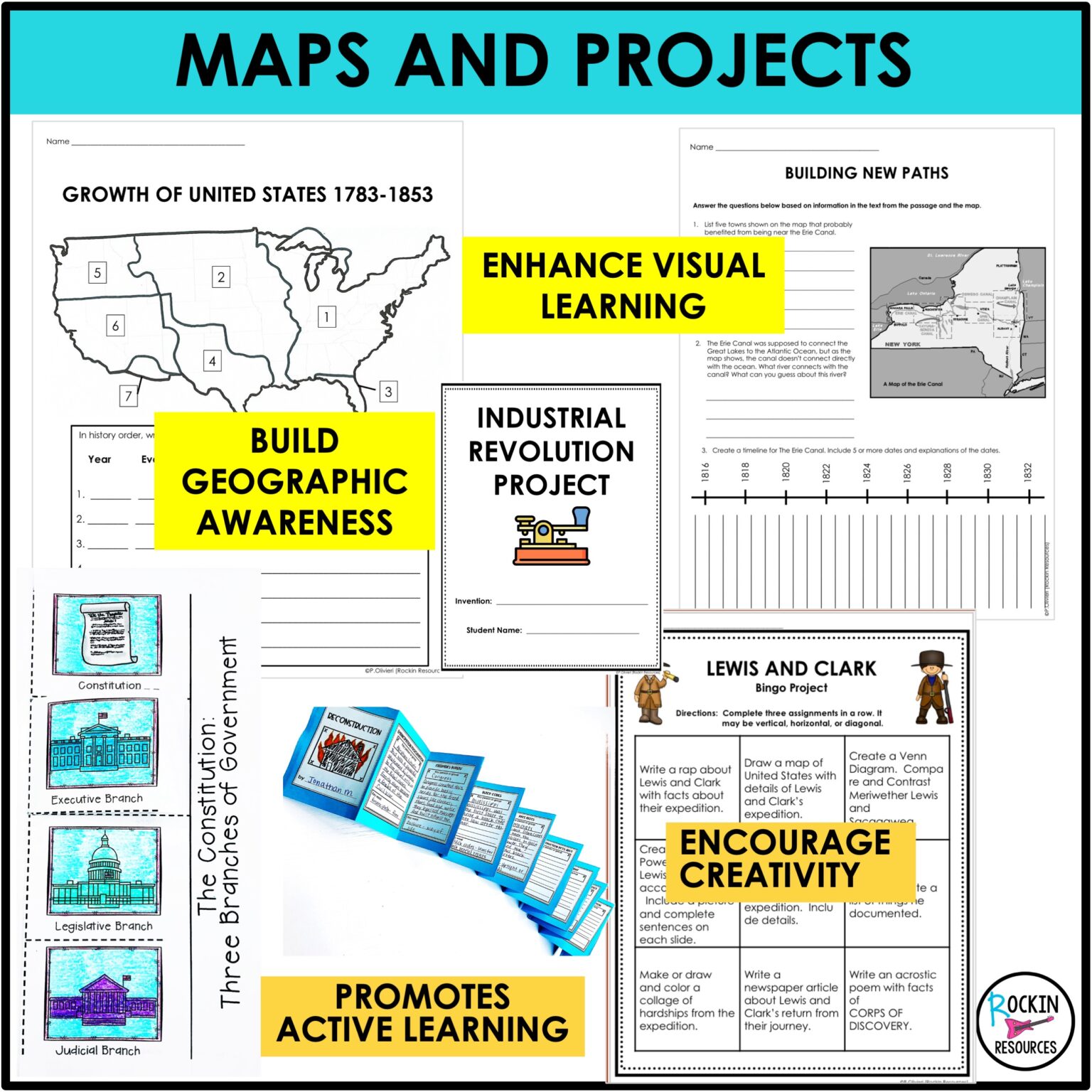 U.S. History Mega Bundle - 9 Units Included- DISTANCE LEARNING - Rockin ...