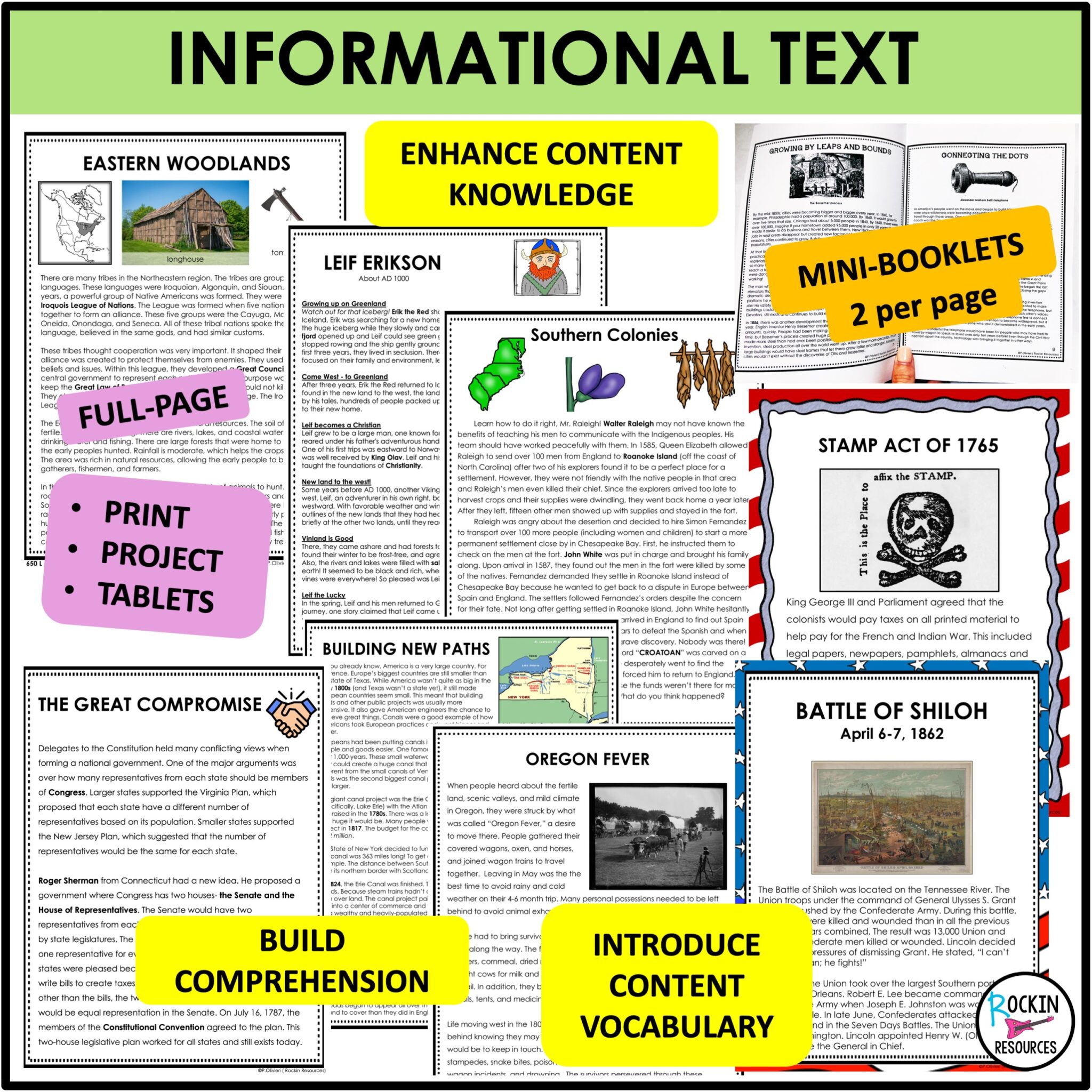 U.S. History Mega Bundle - 9 Units Included- DISTANCE LEARNING - Rockin ...