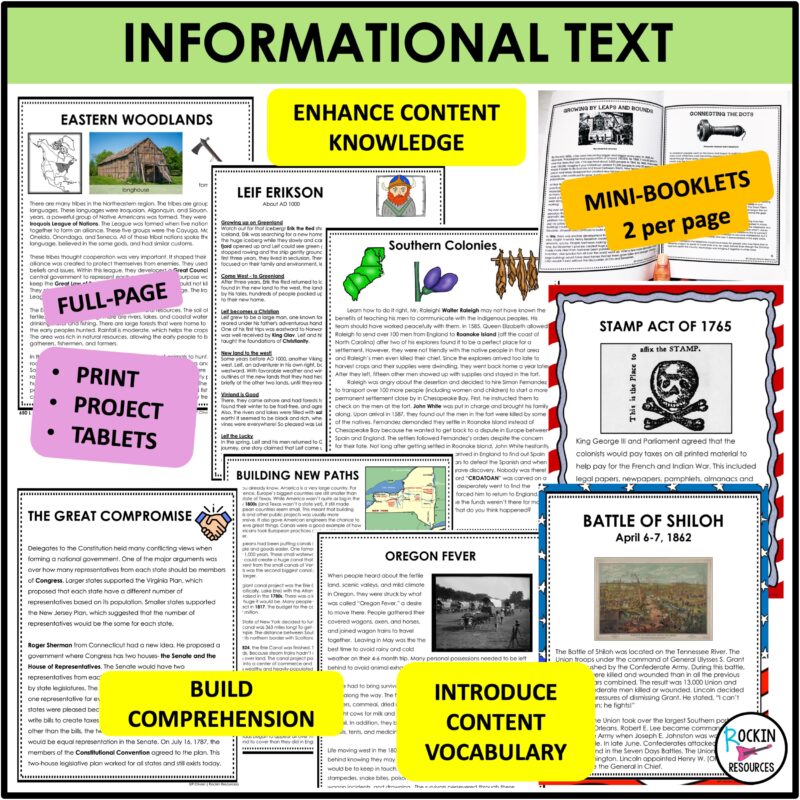 U.S. History Mega Bundle - 9 Units Included- DISTANCE LEARNING - Rockin ...