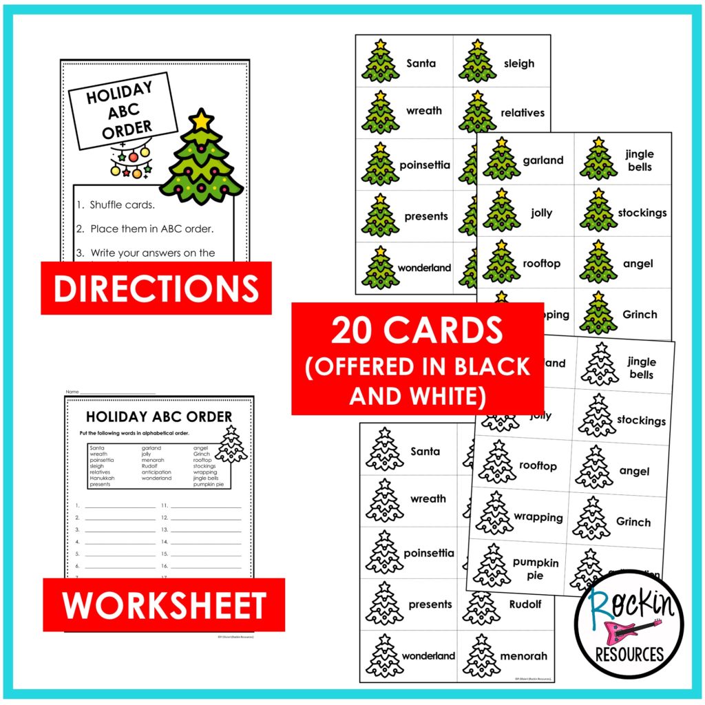 Holiday ABC Order - Rockin Resources