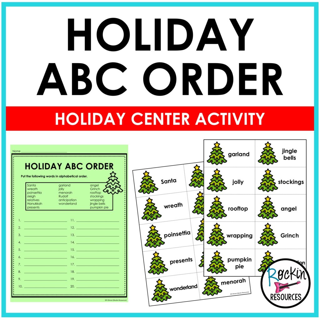 Holiday ABC Order - Rockin Resources