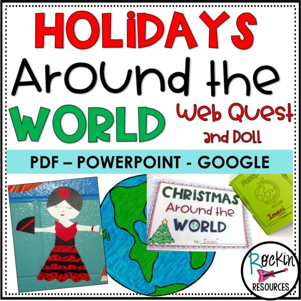 Christmas/Holidays Around the World Research Project - Rockin Resources