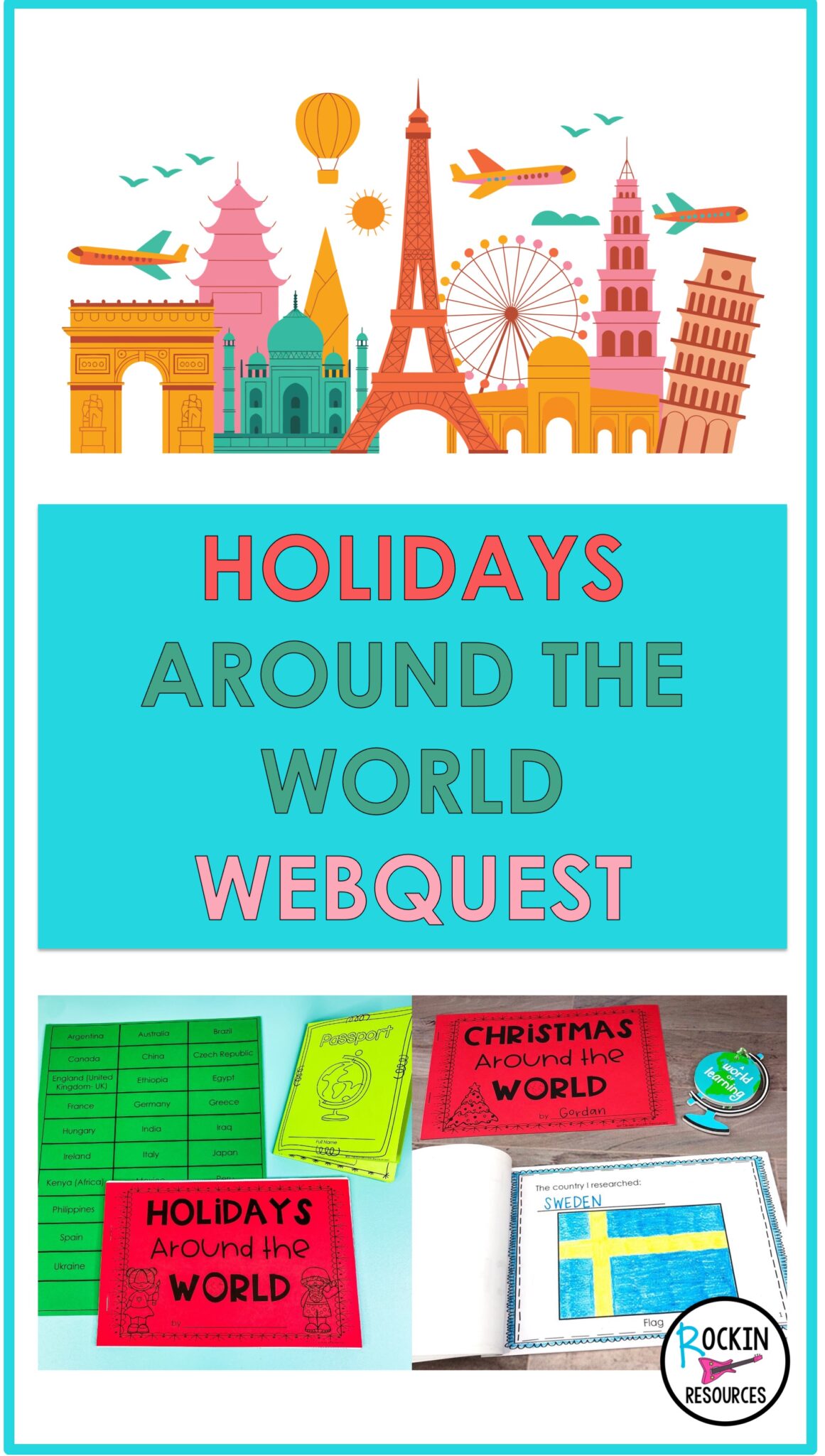 Holidays Around the World Web Quest - Rockin Resources