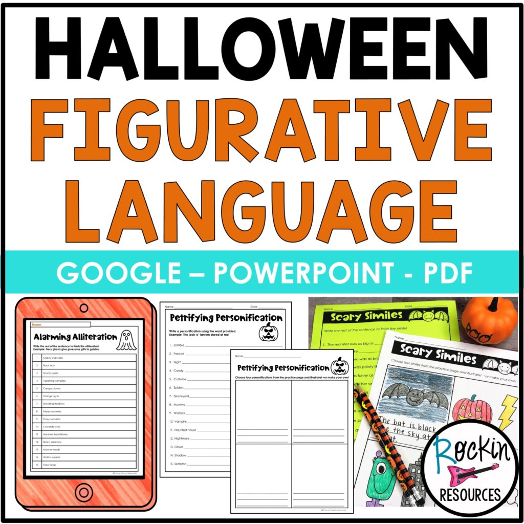 HALLOWEEN FIGURATIVE LANGUAGE | HALLOWEEN ACTIVITIES | DISTANCE ...