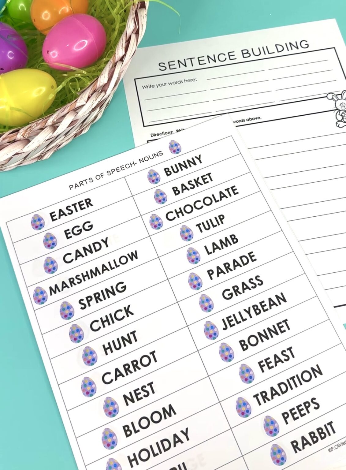 Easter Egg Hunt for Literacy - Rockin Resources