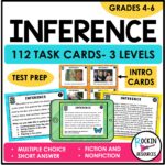 INFERENCE TASK CARDS, READING COMPREHENSION, TEST PREP TASK CARDS ...