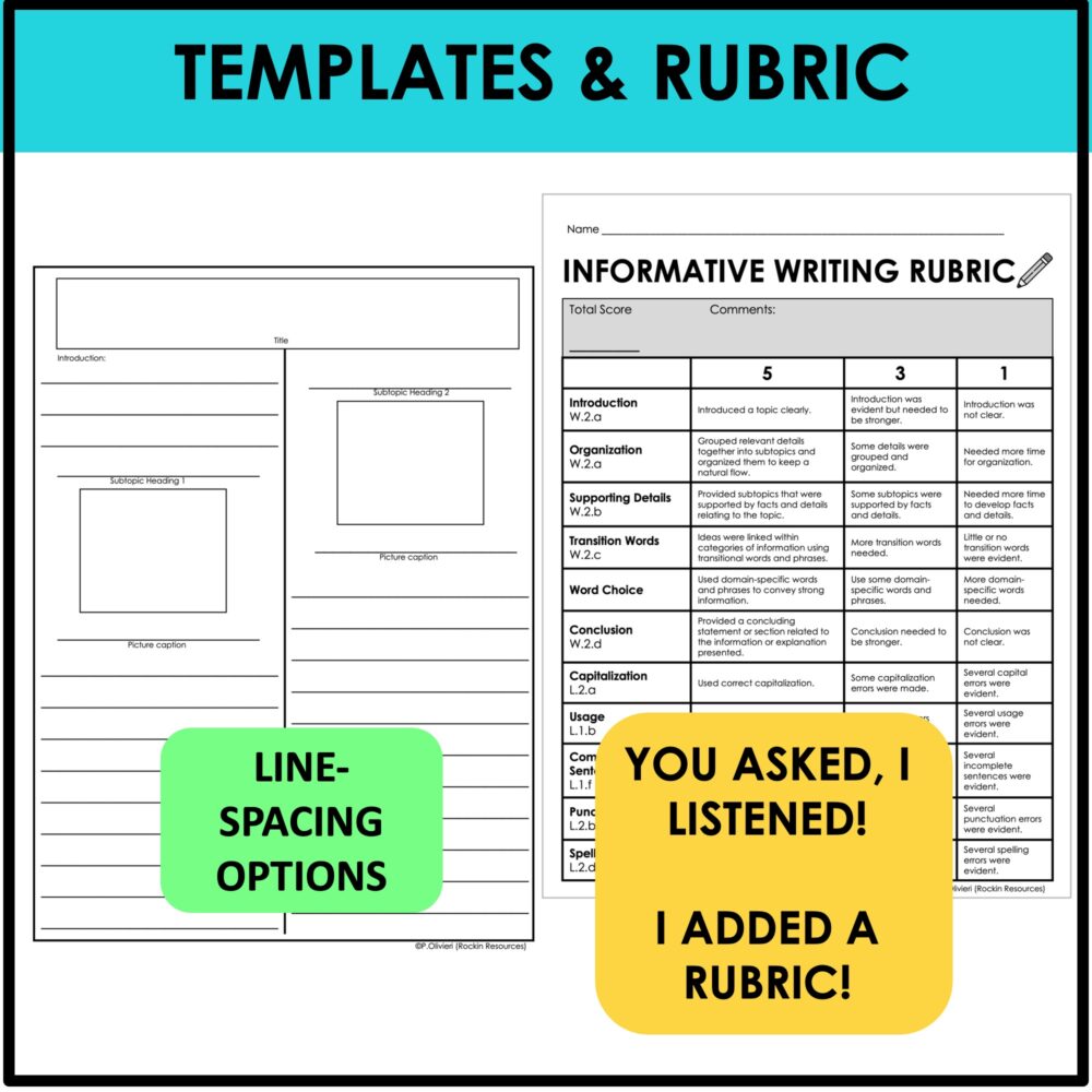 Informative Writing Prompt Passages Set 1 - Rockin Resources