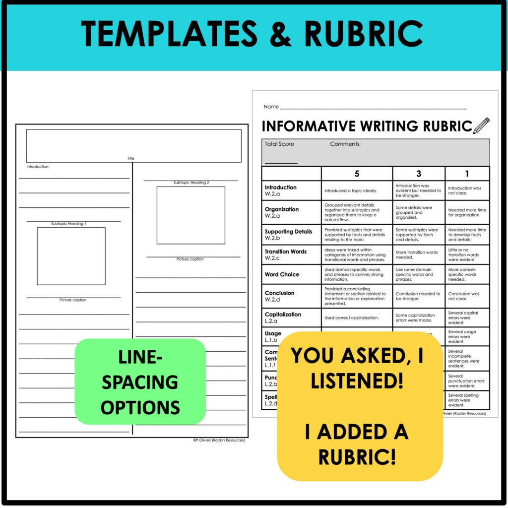 Informative Writing Prompt Passages Bundle - Rockin Resources