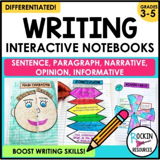 Writing Interactive Notebook Pages | Differentiated Writer’s Workshop ...