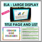 Common Core Standards "I can" and "We can" Statements 4th Grade ELA ...