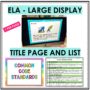 Common Core Standards "I can" and "We can" Statements 4th Grade ELA ...