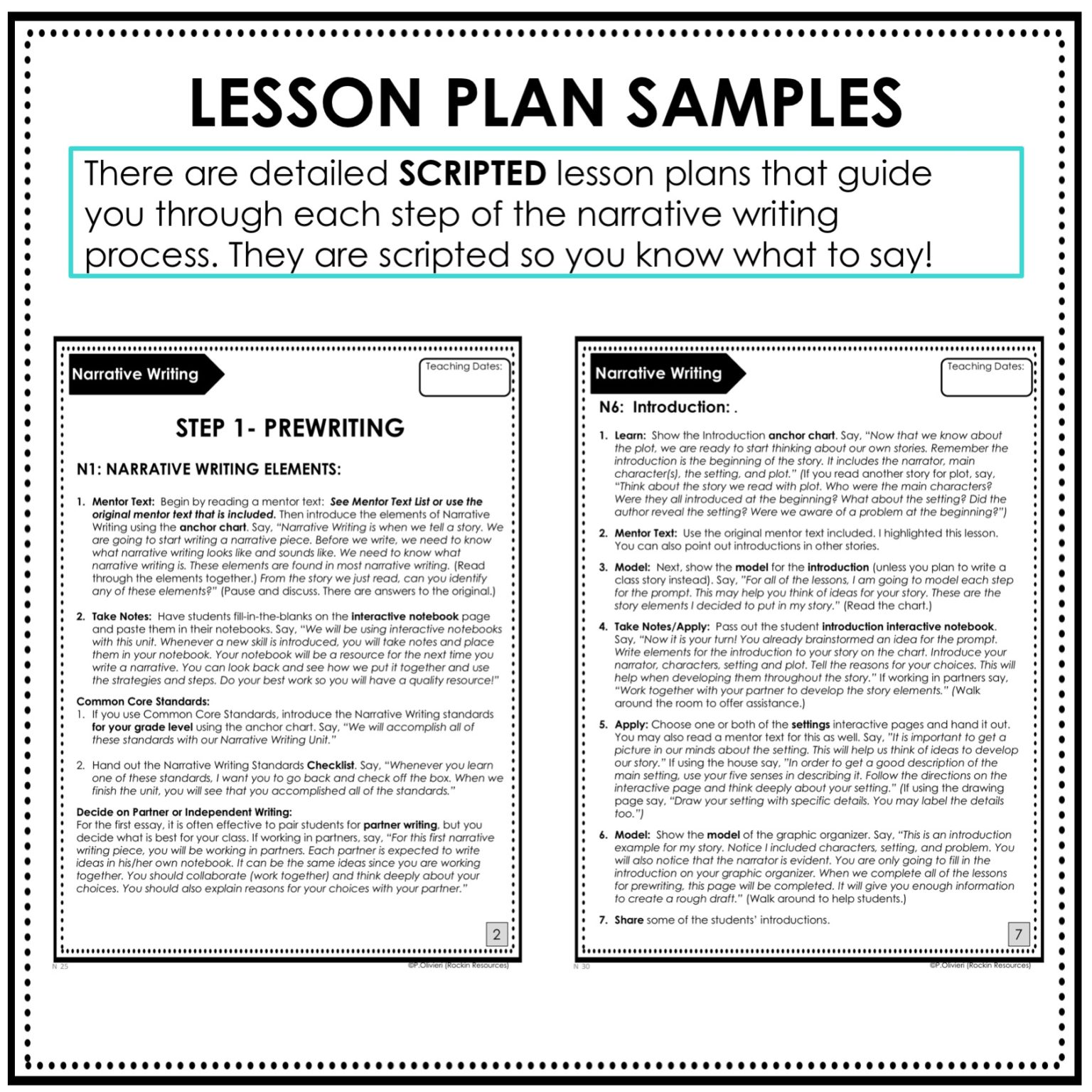 Step-by-Step Narrative Writing - Rockin Resources