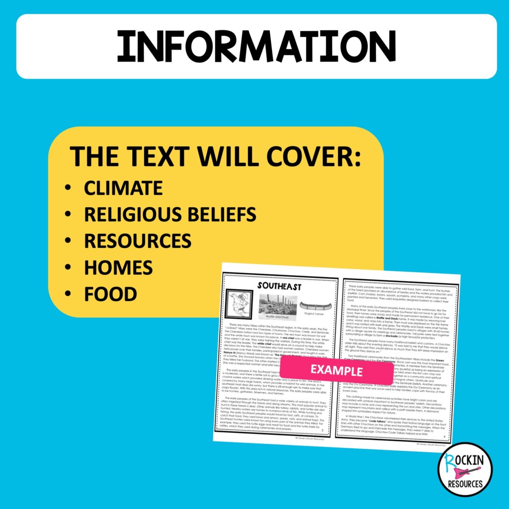 Native American Informational Text Booklet - Rockin Resources