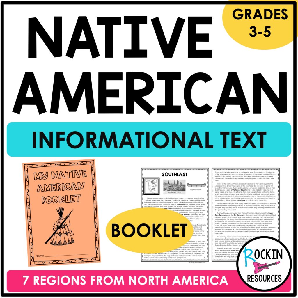 Native American Informational Text Booklet - Rockin Resources