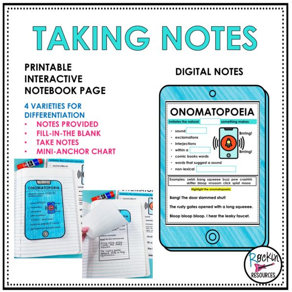 ONOMATOPOEIA UNIT | FIGURATIVE LANGUAGE | PRINTABLE AND DIGITAL ...