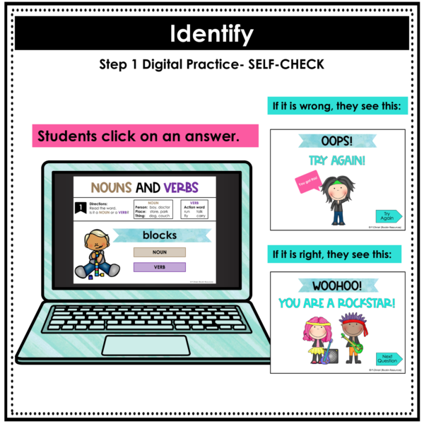 2nd Grade Digital Step-by-Step Simple Sentences Practice - Rockin Resources
