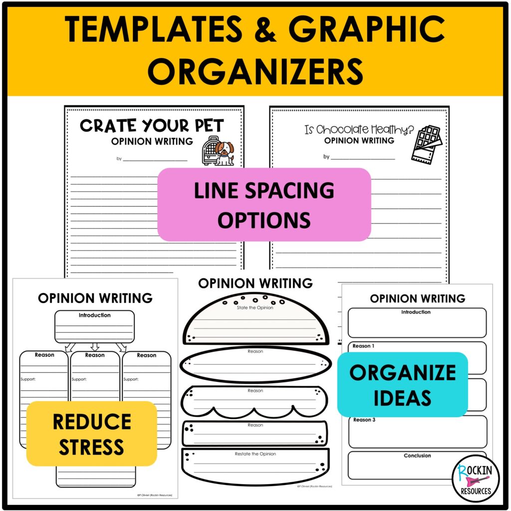 Opinion Writing Prompts Bundle - Rockin Resources