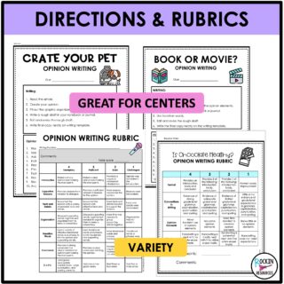 Opinion Writing Prompts Bundle - Rockin Resources