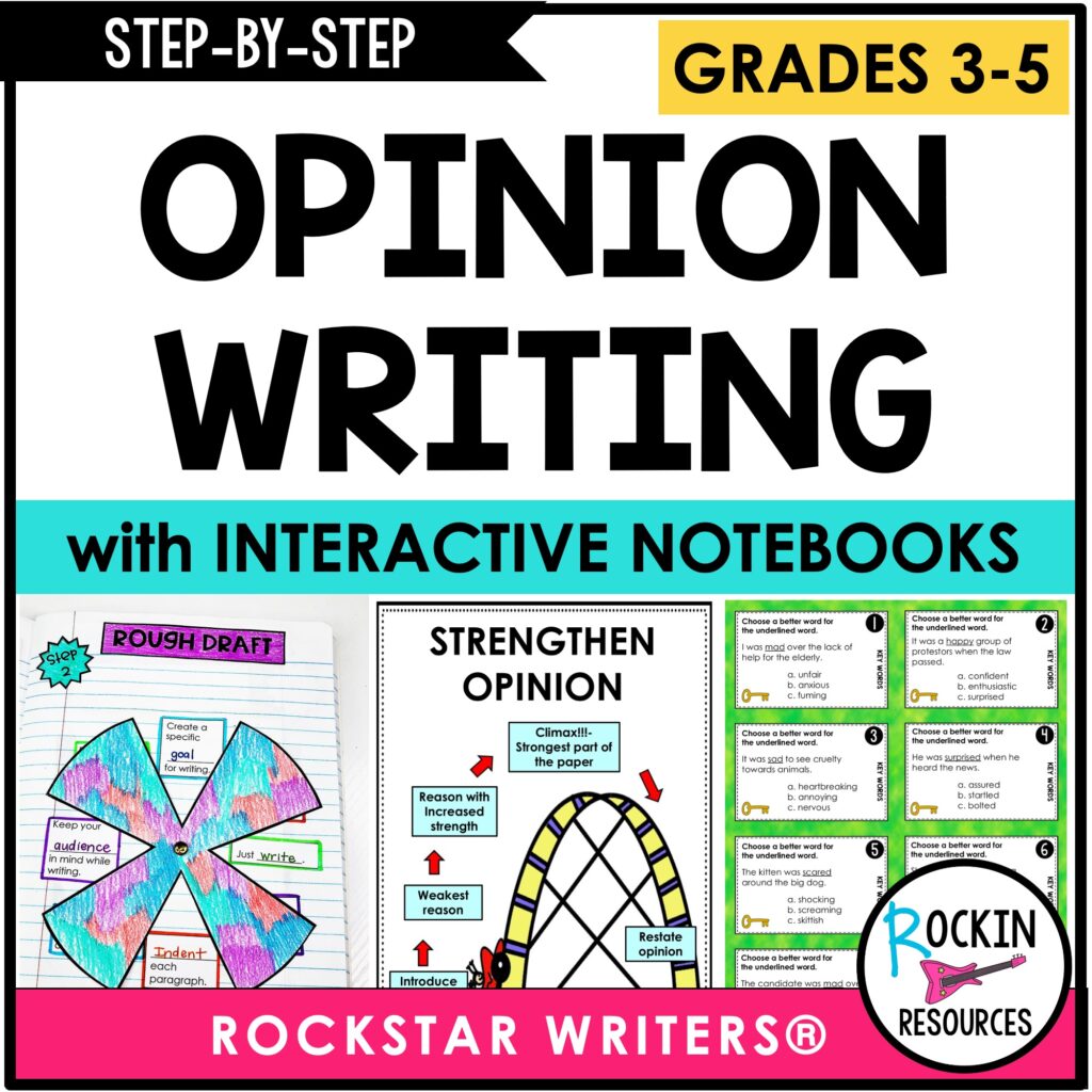 Step-by-Step Opinion Writing - Rockin Resources