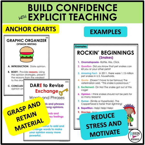 Step-by-Step Opinion Writing - Rockin Resources