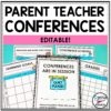 Parent Teacher Conference Forms- Editable - Rockin Resources