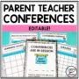 Parent Teacher Conference Forms- Editable - Rockin Resources
