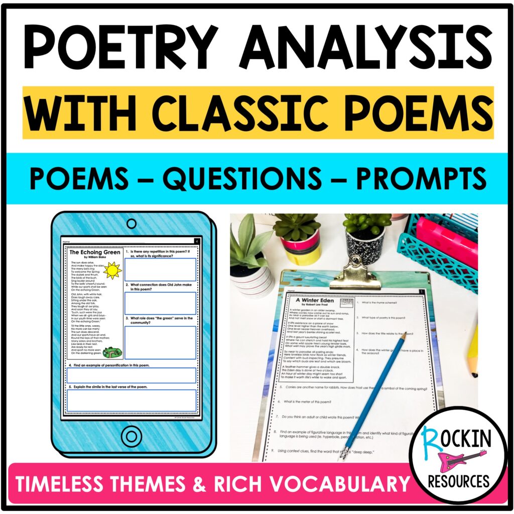 Poetry Analysis with Classic Poems | Google - Rockin Resources