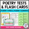 Poetry Tests | Poetry Study Guides | Flash Cards | GOOGLE | DIGITAL ...