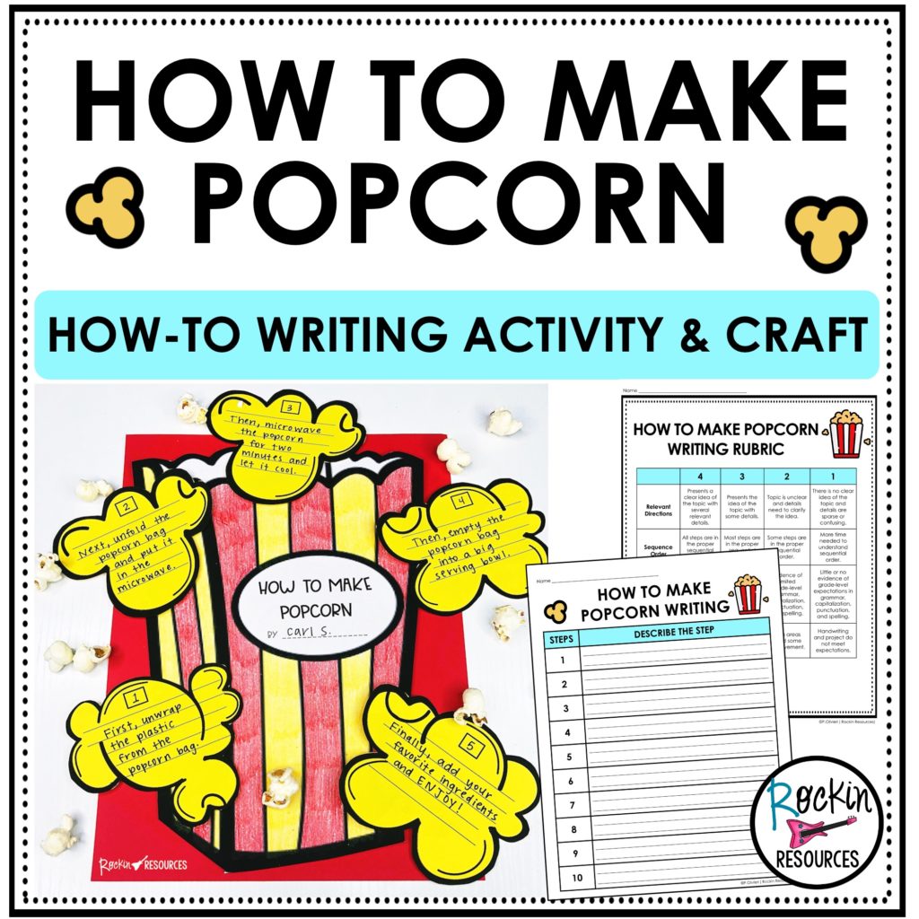 How-To Writing: How to Make Popcorn - Rockin Resources
