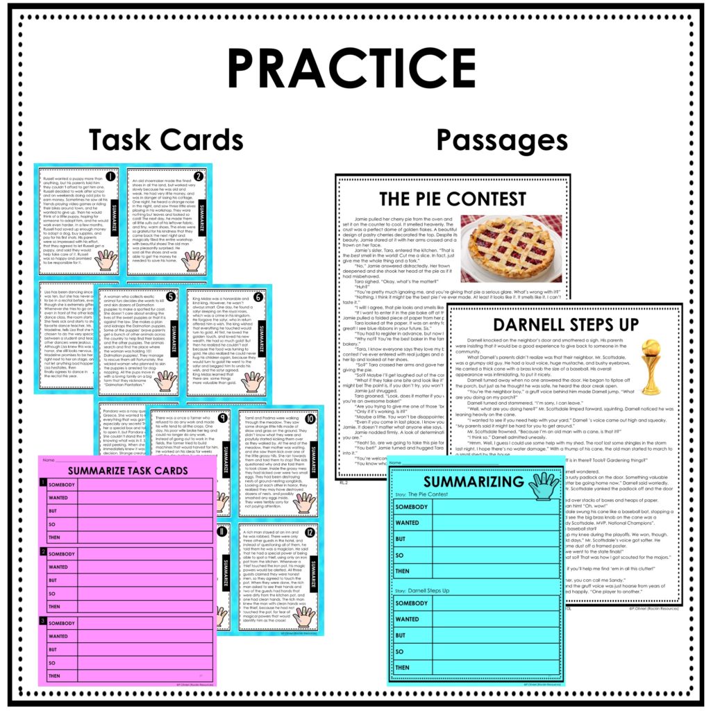 Step-by-Step Summarizing Unit - Rockin Resources