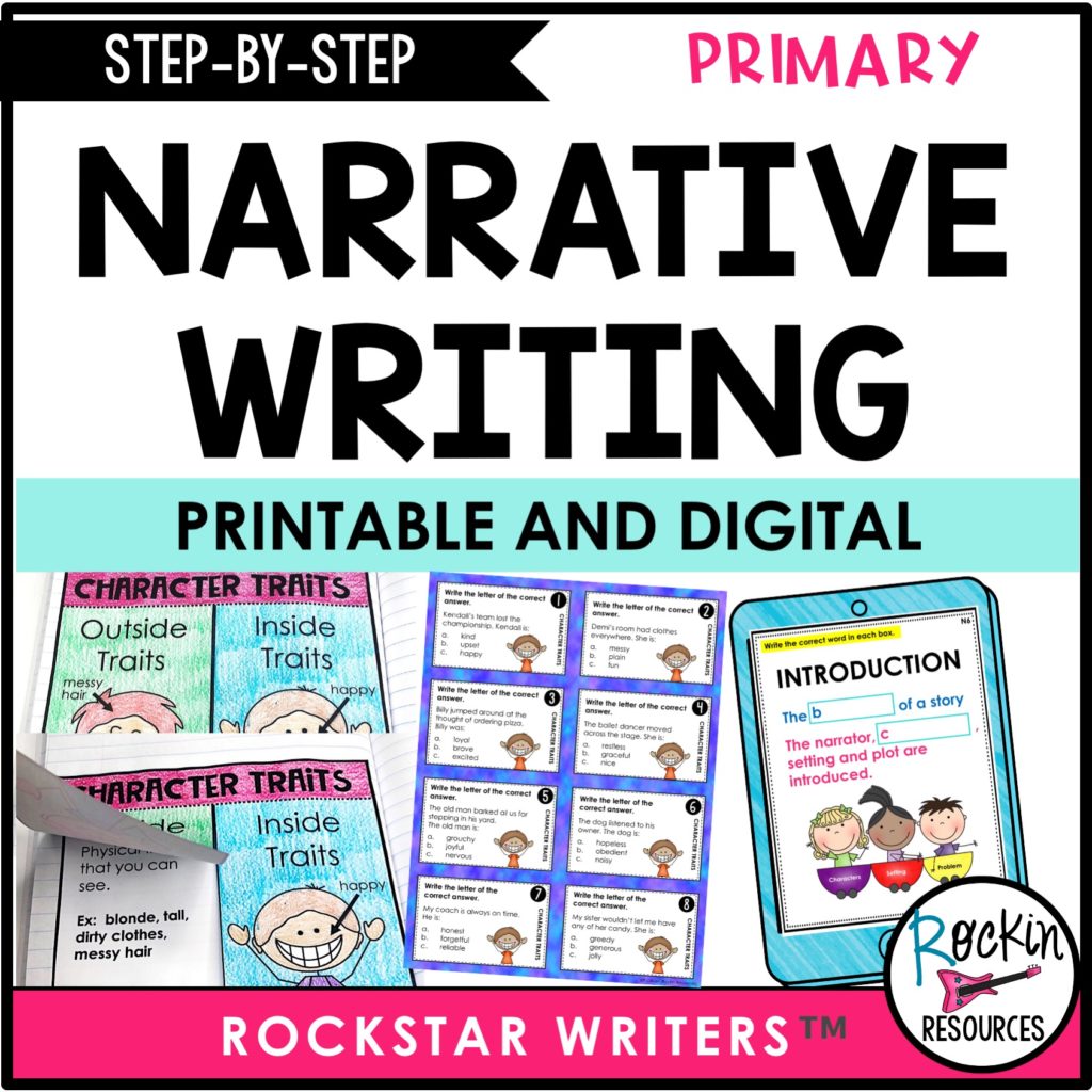 Primary Narrative Writing Bundle - Printable and Digital - Rockin Resources