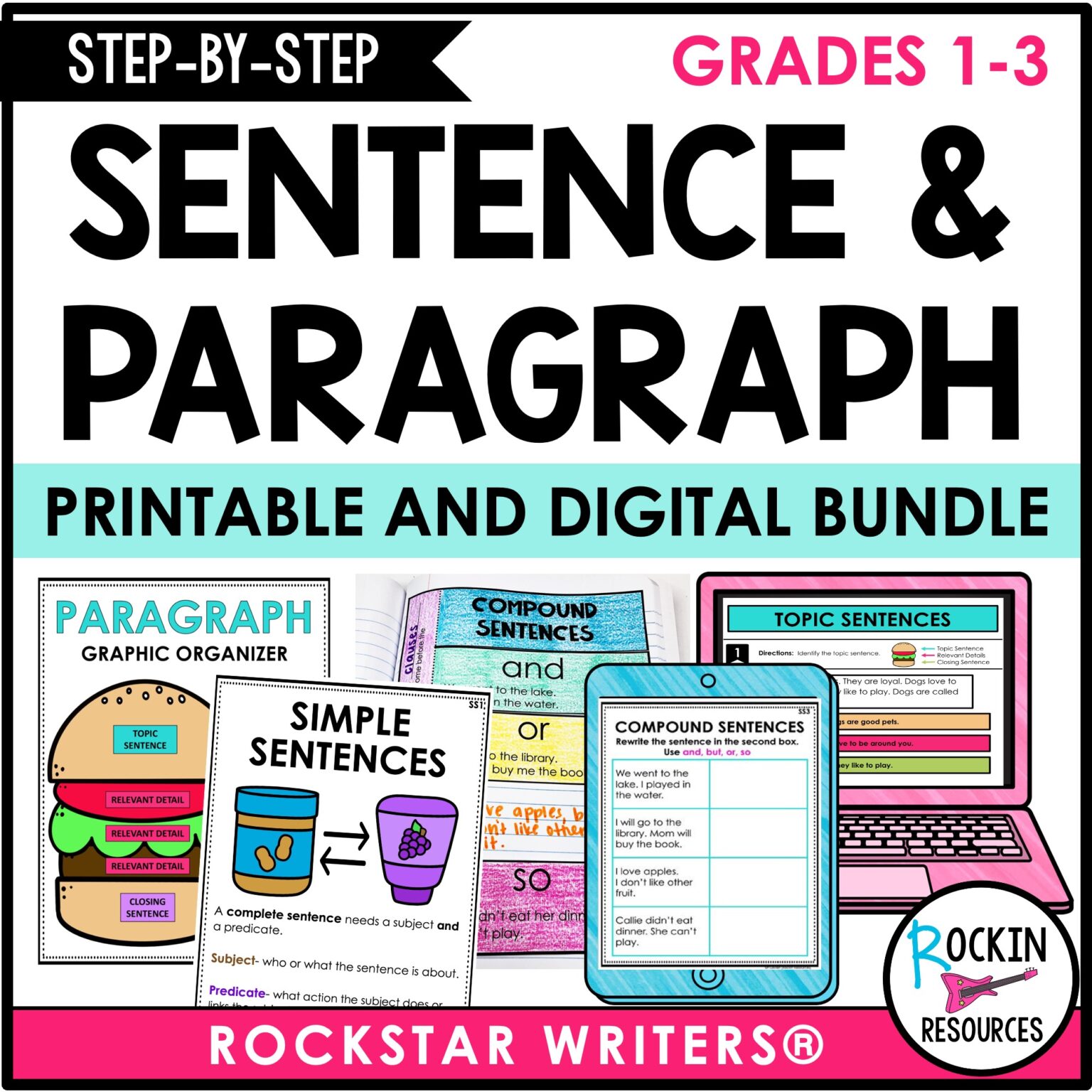 Primary Sentence Structure and Paragraph Writing | STEP-BY-STEP WRITING ...