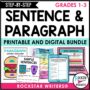 Primary Sentence Structure and Paragraph Writing | STEP-BY-STEP WRITING ...