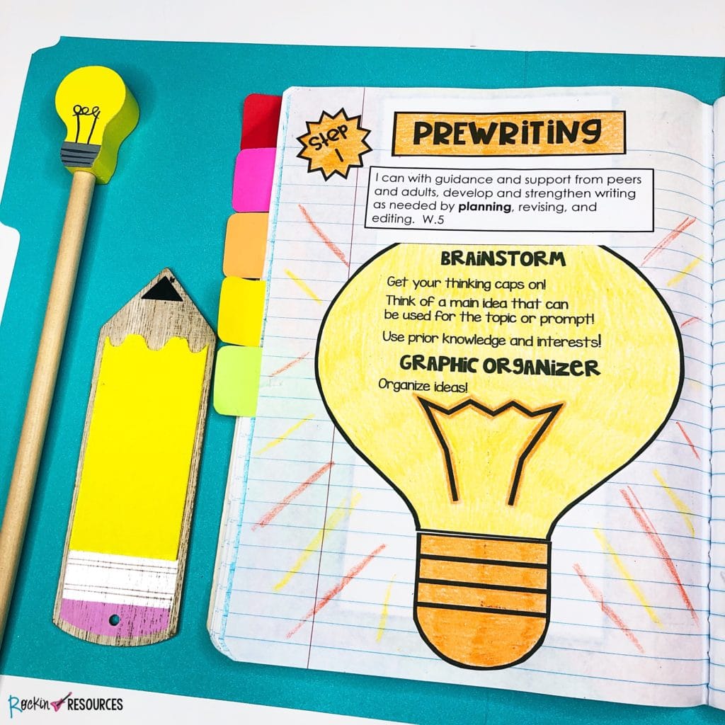 Writing Mini Lesson #11- Prewriting for Narrative Essay - Rockin Resources