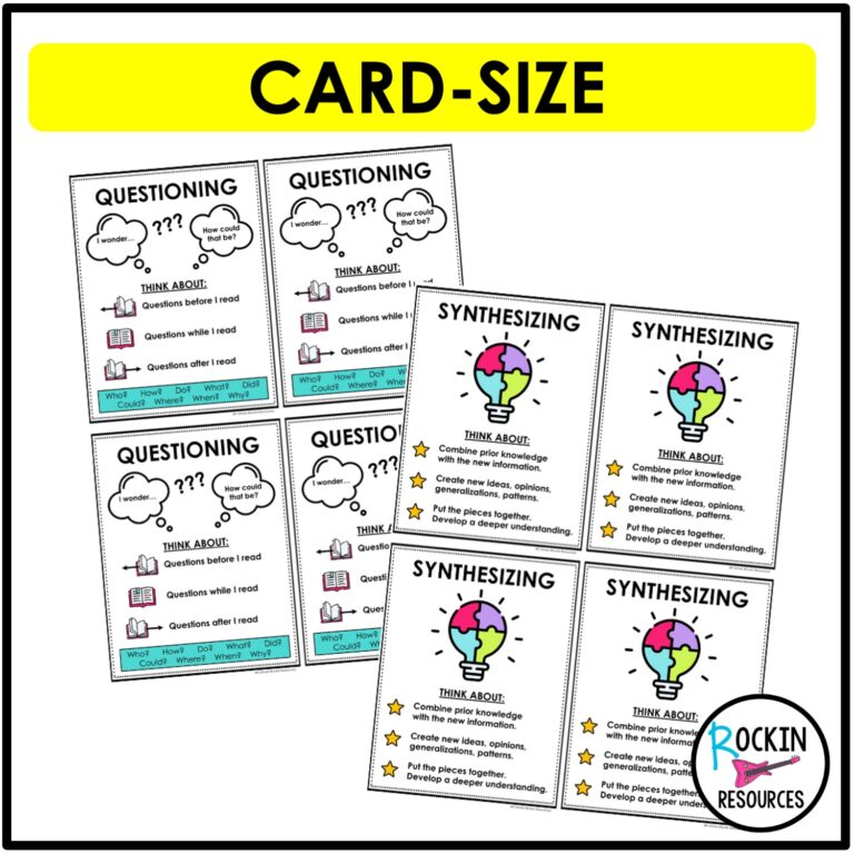 Reading Comprehension Strategies Posters - Rockin Resources
