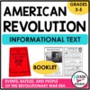 Revolutionary War Informational Text Booklet - Rockin Resources