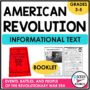 Revolutionary War Informational Text Booklet - Rockin Resources