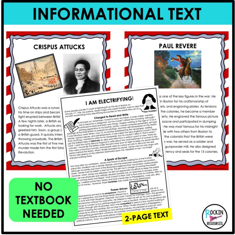 Revolutionary War People Unit - Rockin Resources